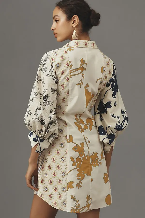 Plenty By Tracy Reese Long-sleeve Tie-front Mi Shirt Dress
