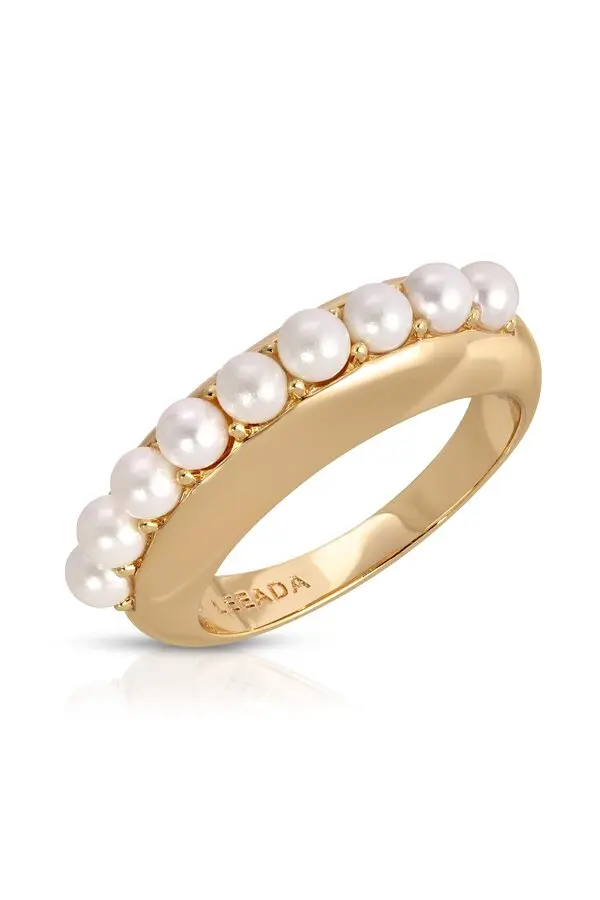 LEEADA Pomona Pearl Ring - Gold