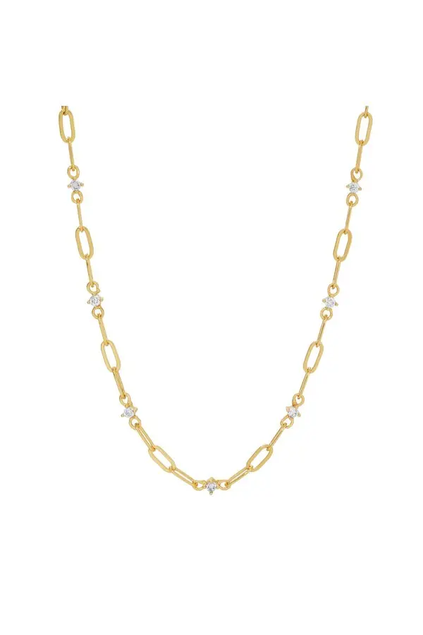 LEEADA Emi Sparkle Chain Necklace - Gold