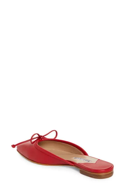 Manolo Blahnik Ballerimu Mule - Red
