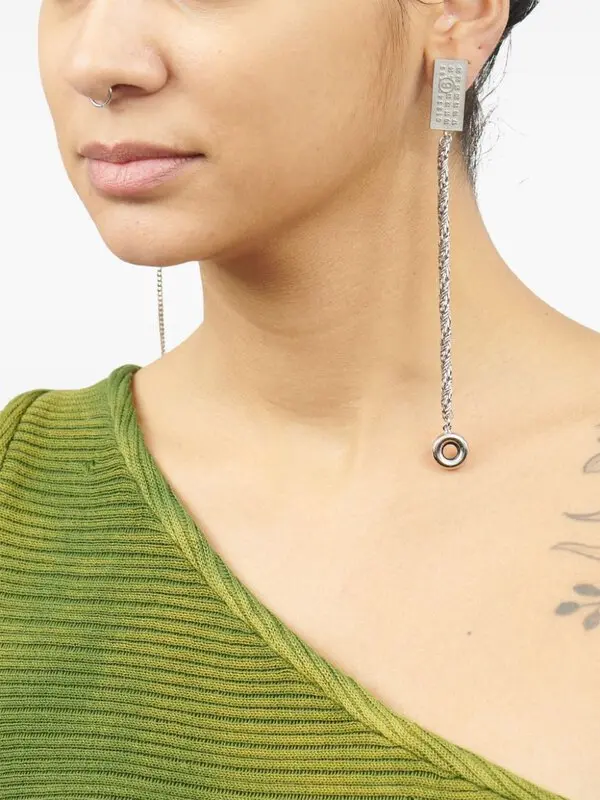 MAISON MARGIELA Numbers-motif Drop Earrings