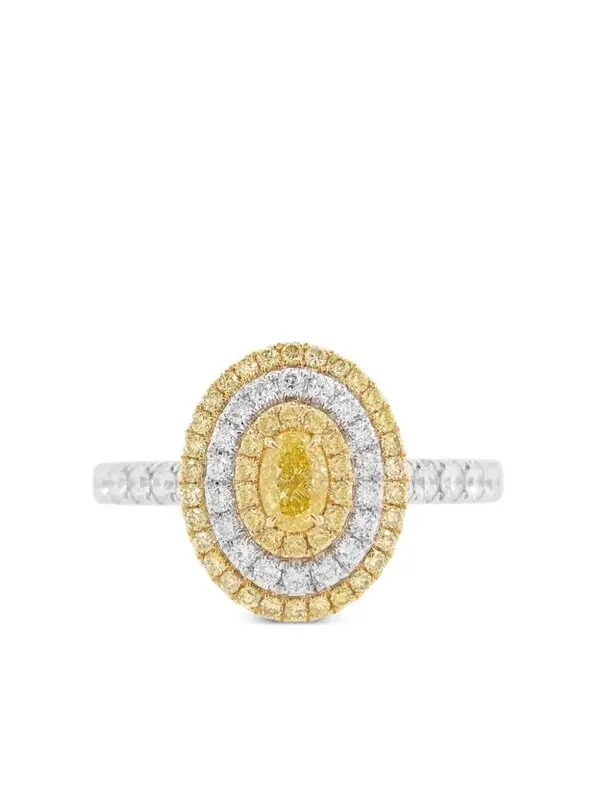 HYT JEWELRY 18kt White Gold Diamond Ring