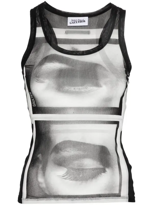 Jean Paul Gaultier Face-print Top