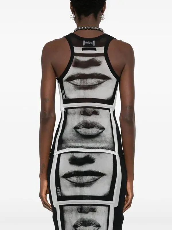 Jean Paul Gaultier Face-print Top