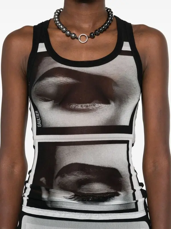 Jean Paul Gaultier Face-print Top