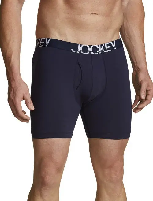 JOCKEY 2-pk Activestretch Boxer Briefs - Navy/grey