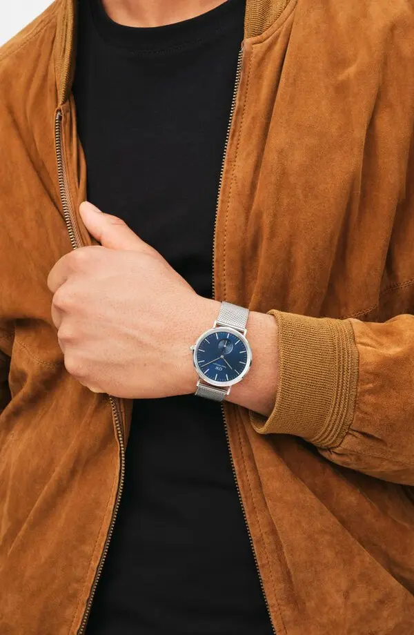 DANIEL WELLINGTON Classic Multi-eye Mesh Strap Watch - Silver