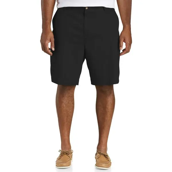 NAUTICA Big & Tall Deck Stretch Shorts - Black