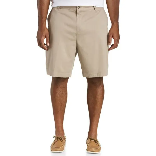 NAUTICA Big & Tall Deck Stretch Shorts - Khaki