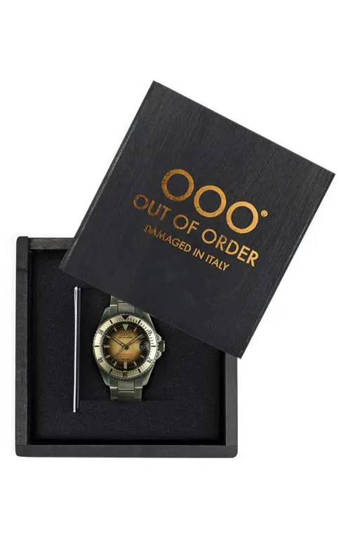 OUT OF ORDER Automatic Bracelet Watch - Sand
