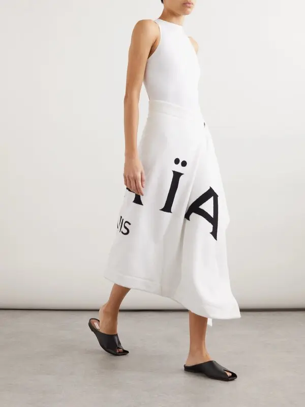 Alaïa Printed Cotton-terry Pareo