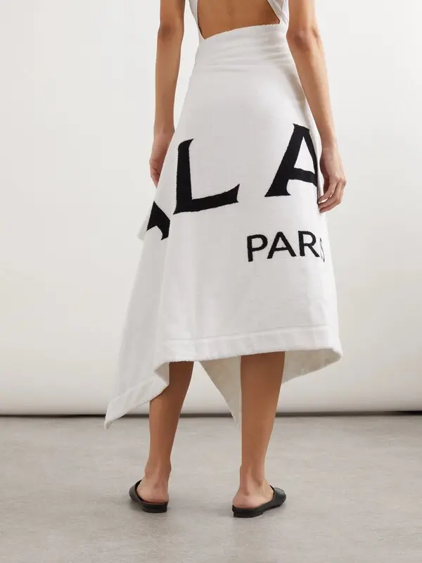 Alaïa Printed Cotton-terry Pareo