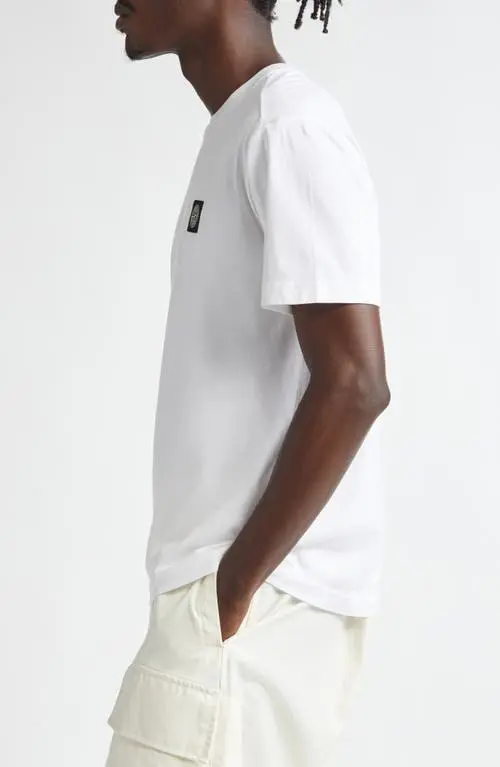 Stone Island Logo Patch Cotton T-shirt - White