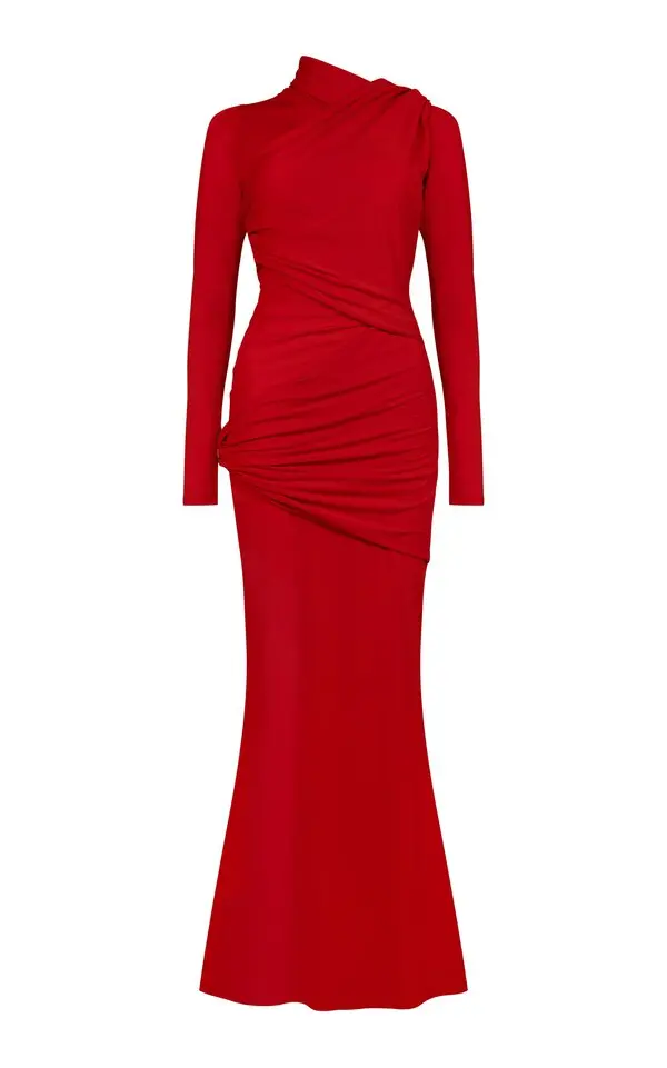 Paris Georgia Claw Aria Draped Maxi Dress