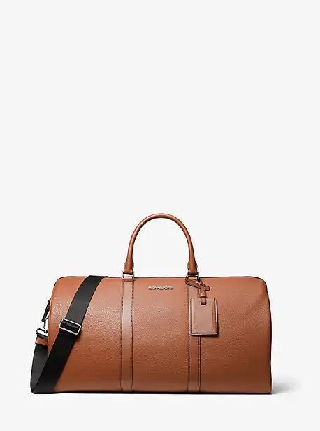 Michael Kors Cooper Pebbled Leather Duffle - Brown