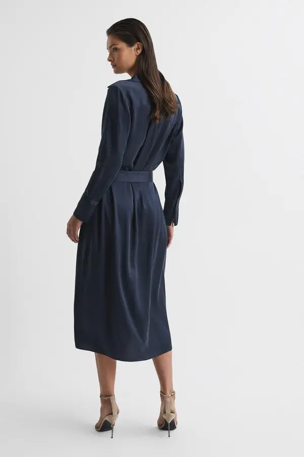 reiss nico silk shirt dress Buy Reiss Nude Nico Silk Shirt Dress from Next Canada