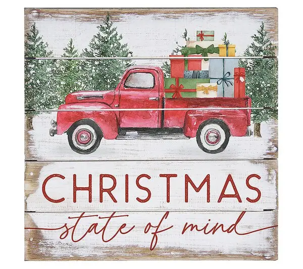 SINCERE SURROUNDINGS 8' Christmas State Truck P Allet Petite - One-color