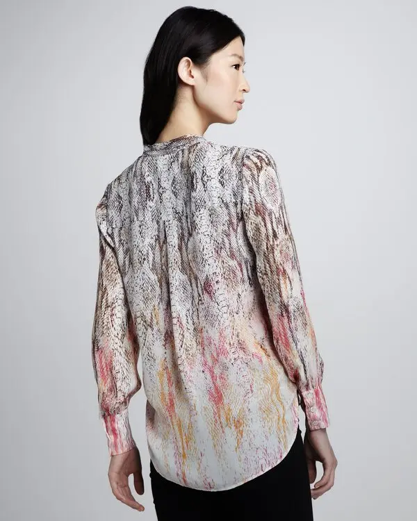 Veronica Beard Brandt Cashmere Polo Top