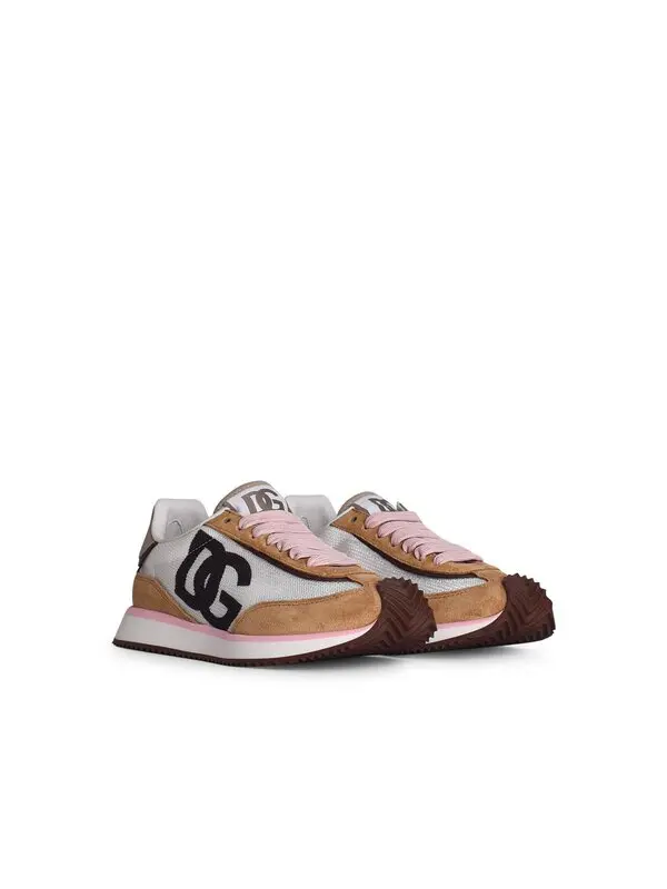 Dolce & Gabbana Dragon' Suede Blend Sneakers