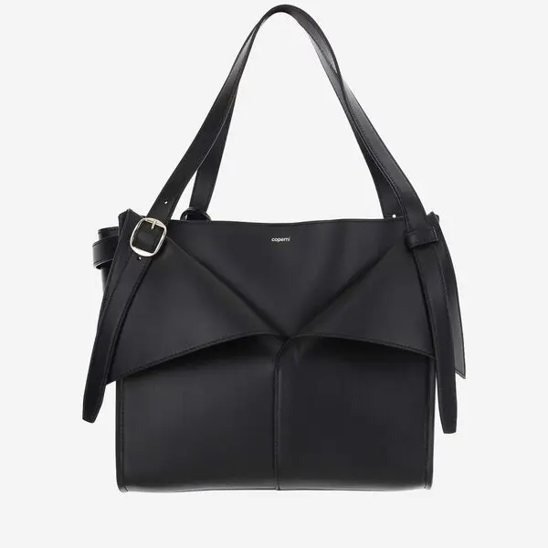 Coperni Cabas Leather Handbag - Black