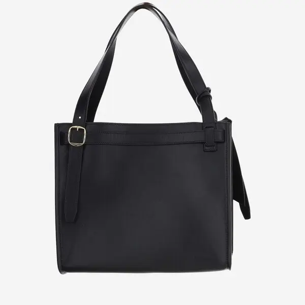 Coperni Cabas Leather Handbag - Black
