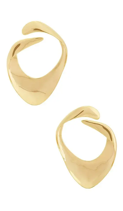 Cult Gaia Lola Earrings - Shiny Brass
