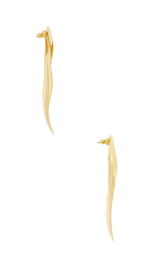 Cult Gaia Lola Earrings - Shiny Brass