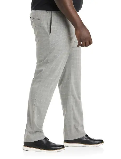 OAK HILL BY DXL Plaid Dress Pants With Waist-relaxer