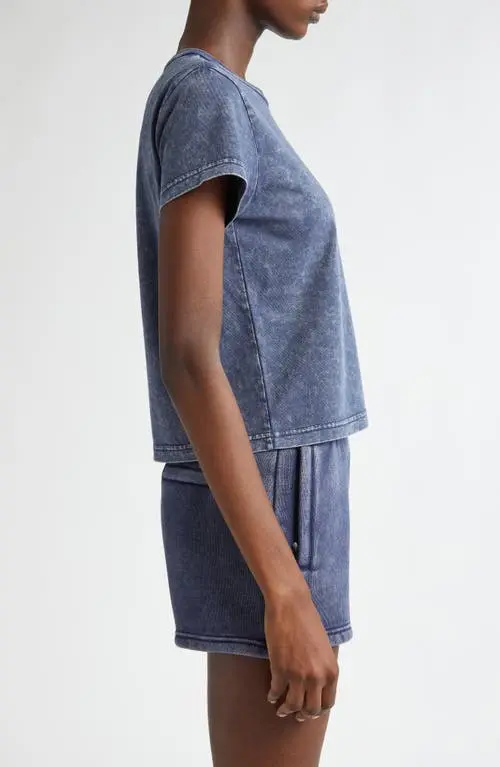Alexander Wang Puff Logo Shrunken T-shirt - Acid Black Ice