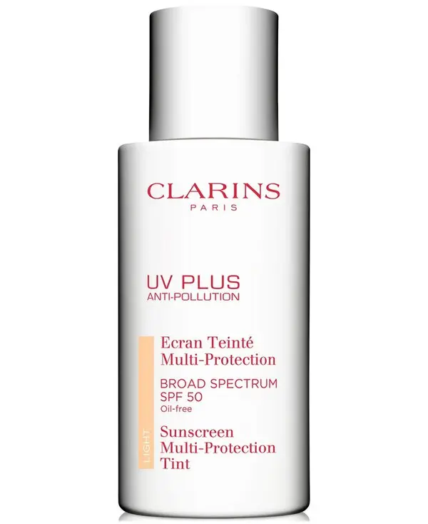 Clarins Uv Plus Anti-pollution Tinted Face Sunscreen Spf 50 - Light
