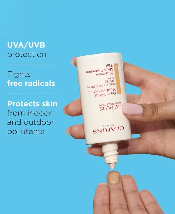 Clarins Uv Plus Anti-pollution Tinted Face Sunscreen Spf 50 - Medium