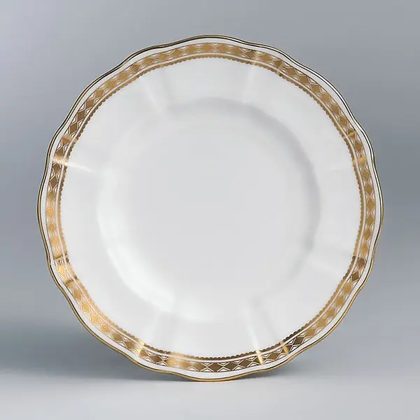 ROYAL CROWN DERBY Carlton Bread & Butter Plate, 6 - Gold
