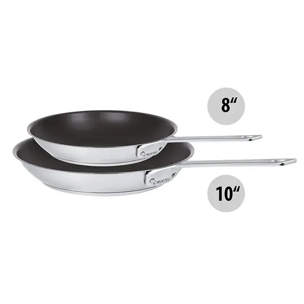 CRISTEL 1826 Collection 2 Pc Nonstick Frypan Set - No Color