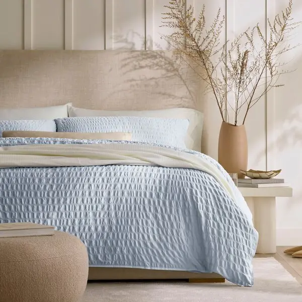 BOLL & BRANCH Relaxed Seersucker Duvet Set
