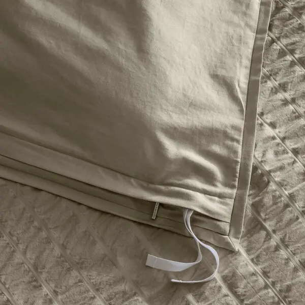 BOLL & BRANCH Relaxed Seersucker Duvet Set, /cal - Oak