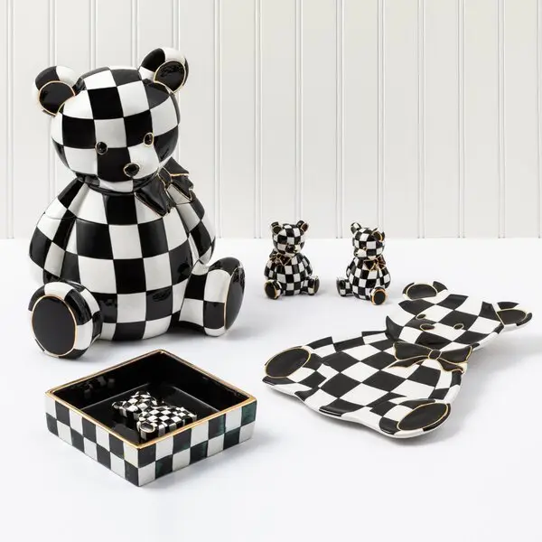 MACKENZIE-CHILDS Courtly Bear Salt & Pepper Set Exclusive