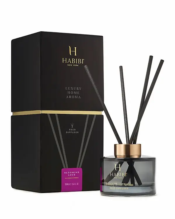 HABIBI NY Luxury Reed Diffuser Blooming Love 3.4 Oz - No Color