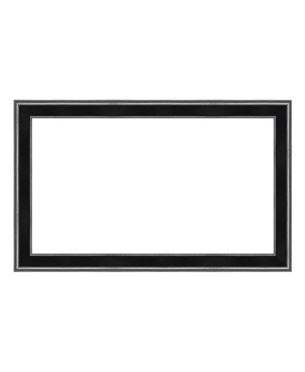 DECO TV FRAMES 85 Customizable Frame For Samsung The Frame Tv 2021-2025 - Antique Silver Black