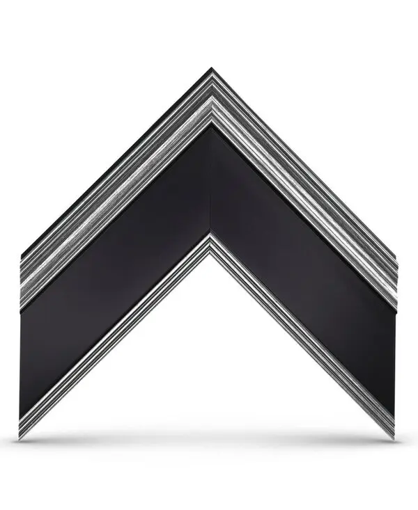 DECO TV FRAMES 85 Customizable Frame For Samsung The Frame Tv 2021-2025 - Antique Silver Black