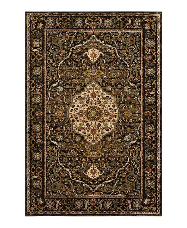 KARASTAN Spice Market Petra Area Rug, 8' X 11 - Charcoal