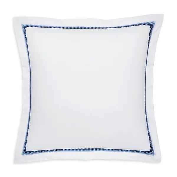 AMALIA HOME COLLECTION Douro Euro Sham - White/blue