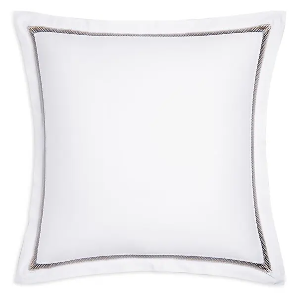 AMALIA HOME COLLECTION Douro Euro Sham - White/greige