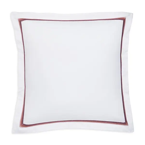AMALIA HOME COLLECTION Douro Euro Sham - White/pink