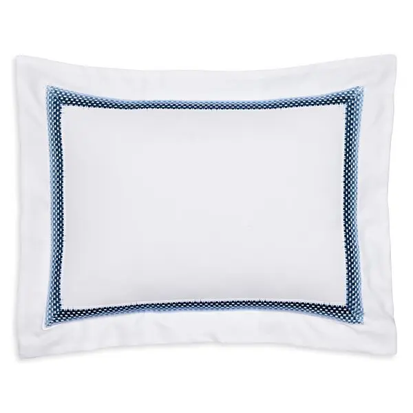 AMALIA HOME COLLECTION Douro Boudoir Sham - White/blue
