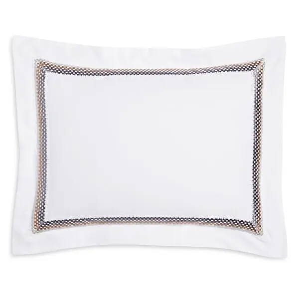 AMALIA HOME COLLECTION Douro Boudoir Sham - White/greige
