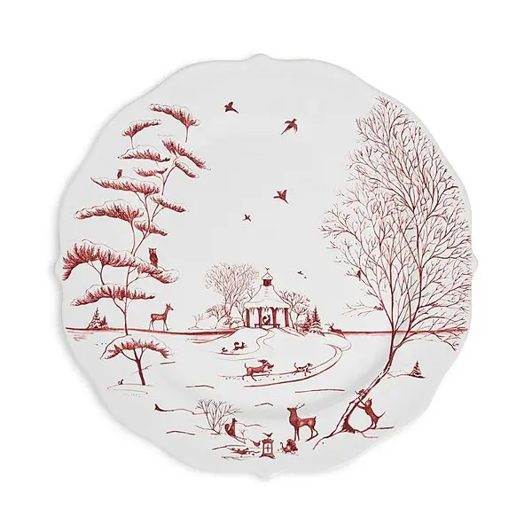 JULISKA Country Estate Winter Frolic Charger - Ruby
