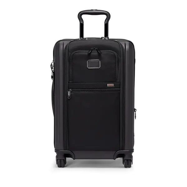 Tumi Alpha International Expandable Carry On Spinner Suitcase - Black