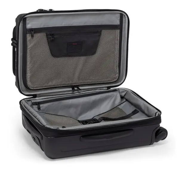 Tumi Alpha International Expandable Carry On Spinner Suitcase - Black