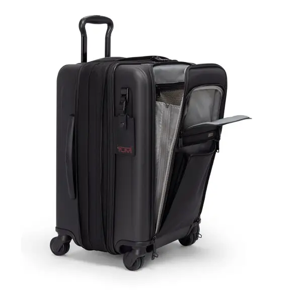 Tumi Alpha International Expandable Carry On Spinner Suitcase - Black