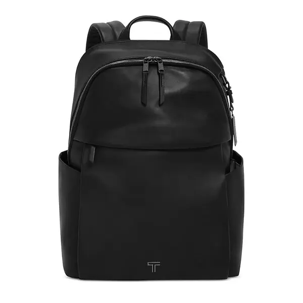 Tumi Voyageur Raina Leather Backpack - Black/gunmetal